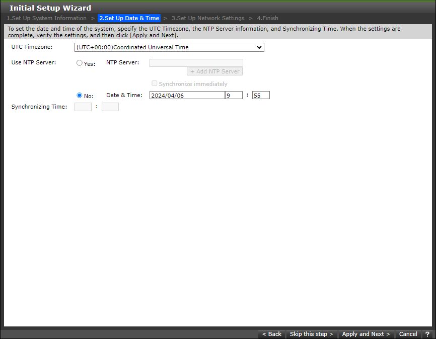 VSP One Block 20 Quick Setup Guide - Perform the initial setup
